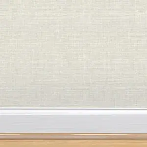 Spoonflower Plain Natural Stripes And Checks Grunge 100% Natural Sisal Grasscloth Wallcovering