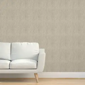 Spoonflower Solid Ivory Plain White Dynamic With Texture 100% Natural Sisal Grasscloth Wallcovering - Ivory,beige