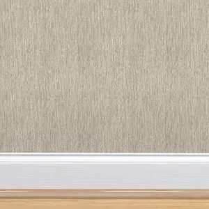 Spoonflower Solid Ivory Plain White Dynamic With Texture 100% Natural Sisal Grasscloth Wallcovering - Ivory,beige