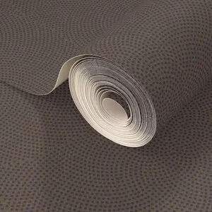 Spoonflower Purple Gray Dots Spiral Abstract Geometric Modern 100% Natural Sisal Grasscloth Wallcovering Red,gray,brown
