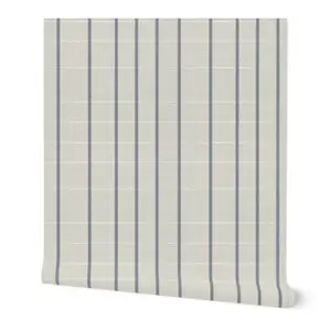 Spoonflower Summer Stripes 100% Natural Sisal Grasscloth Wallcovering