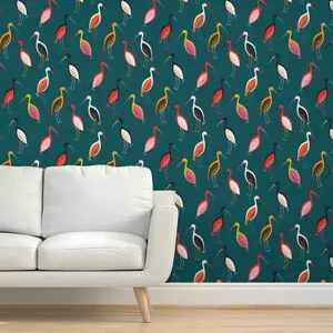 Spoonflower Papercut Paper Cut Papercutdc Custom Pre-pasted Wallpaper