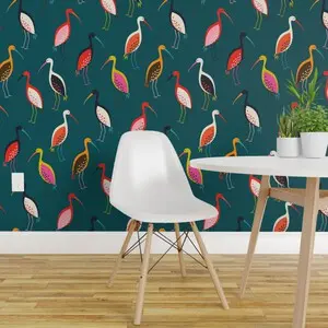 Spoonflower Papercut Paper Cut Papercutdc Custom Pre-pasted Wallpaper