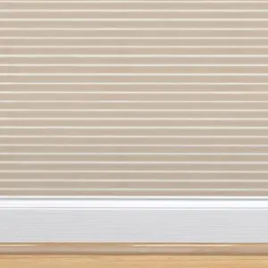 Spoonflower Desert Sun Stripes 100% Natural Sisal Grasscloth Wallcovering - Tan,beige