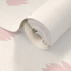 Spoonflower Simple Soft Ulu Breadfruit Leaf Candy 100% Natural Sisal Grasscloth Wallcovering