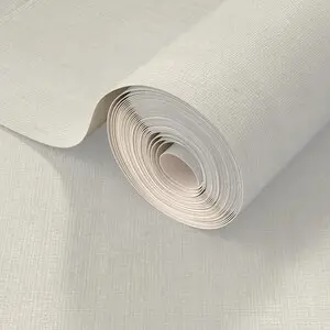 Spoonflower Suede Textured Pale Grey 100% Natural Sisal Grasscloth Wallcovering Gray,blue