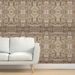 Spoonflower Sunbleached In Summer 100% Natural Sisal Grasscloth Wallcovering