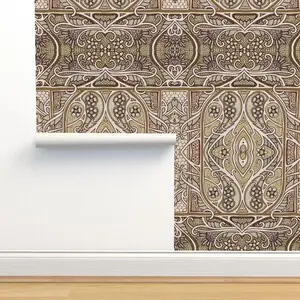 Spoonflower Sunbleached In Summer 100% Natural Sisal Grasscloth Wallcovering