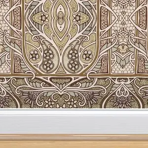 Spoonflower Sunbleached In Summer 100% Natural Sisal Grasscloth Wallcovering