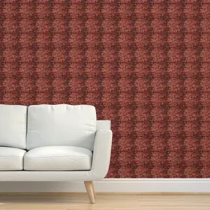 Spoonflower Good Omens From Ancient Egypt Red Rust 100% Natural Sisal Grasscloth Wallcovering