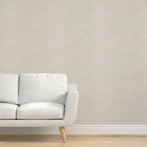 Spoonflower Agreeablee And White 100% Natural Sisal Grasscloth Wallcovering
