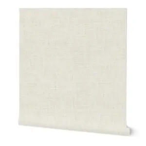 Spoonflower Eggshell 100% Natural Sisal Grasscloth Wallcovering - Ivory
