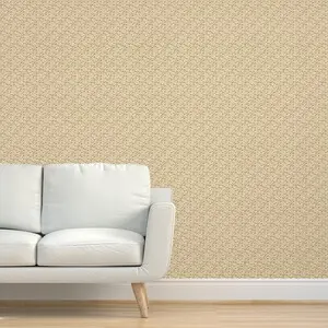 Spoonflower Diversity Boobs Small 100% Natural Sisal Grasscloth Wallcovering - Beige