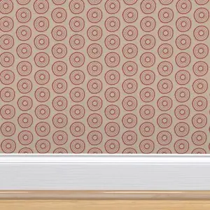 Spoonflower Aboriginal Dotted Stylized Spiky Scandinavian Mod 100% Natural Sisal Grasscloth Wallcovering