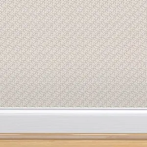 Spoonflower Diversity Boobs Extra Small 100% Natural Sisal Grasscloth Wallcovering - White