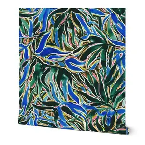 Spoonflower Drama Queen Medium Small Scale 100% Natural Sisal Grasscloth Wallcovering