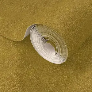 Spoonflower Glitterati Gold 100% Natural Sisal Grasscloth Wallcovering - Yellow,gold