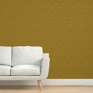 Spoonflower Glitterati Gold 100% Natural Sisal Grasscloth Wallcovering