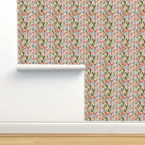 Spoonflower Gnome's Garden Small Scale 100% Natural Sisal Grasscloth Wallcovering