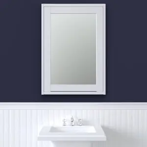 Spoonflower Solid Midnight Custom Pre-pasted Wallpaper - Blue