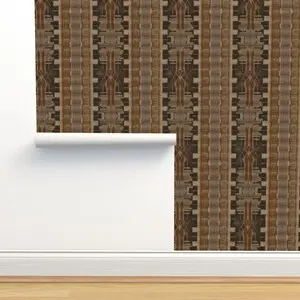 Spoonflower Desert Dweller Redwood Forest 100% Natural Sisal Grasscloth Wallcovering