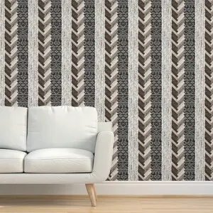Spoonflower Textural 100% Natural Sisal Grasscloth Wallcovering