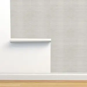 Spoonflower Grey Texture 1 100% Natural Sisal Grasscloth Wallcovering - Gray,beige,grey
