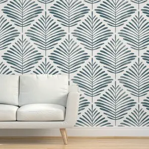 Spoonflower Tallahassee 100% Natural Sisal Grasscloth Wallcovering