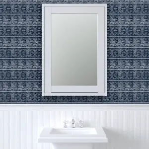 Spoonflower Vintage Moroccan Eye Luck Tribal Mudcloth Custom Removable Wallpaper