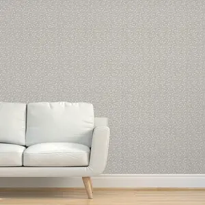 Spoonflower Golf Tees Grayscale Light2 100% Natural Sisal Grasscloth Wallcovering