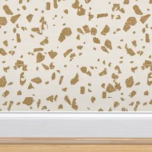 Spoonflower Terazzo Sand 100% Natural Sisal Grasscloth Wallcovering