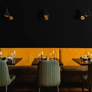 Spoonflower Solid 000000 Sarah Walden Peacoquette Custom Pre-pasted Wallpaper - Black