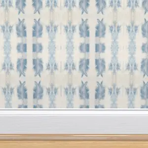 Spoonflower Feather 01 Michelle Mathis 100% Natural Sisal Grasscloth Wallcovering