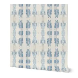 Spoonflower Feather 01 Michelle Mathis 100% Natural Sisal Grasscloth Wallcovering