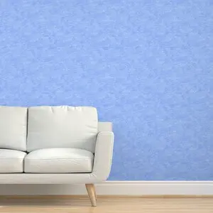Spoonflower Crayontexture Chicory Solid Texture Light Custom Pre-pasted Wallpaper