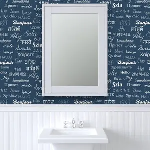 Spoonflower Panetone Coconut Milk World Languages Hello Custom Pre-pasted Wallpaper
