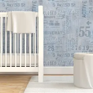 Spoonflower Grunge Text Newspaper Words Lettering Custom Removable Wallpaper
