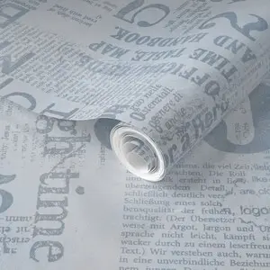 Spoonflower Grunge Text Newspaper Words Lettering Custom Removable Wallpaper - Blue