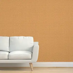 Spoonflower Funky Pods Frontier 100% Natural Sisal Grasscloth Wallcovering