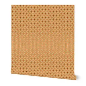 Spoonflower Funky Pods Frontier 100% Natural Sisal Grasscloth Wallcovering
