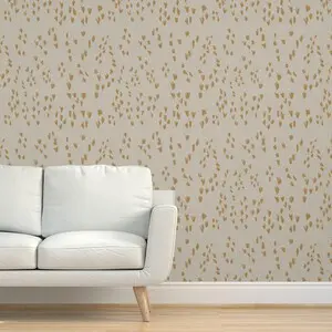 Spoonflower Rustic Farmhouse Mudcloth 100% Natural Sisal Grasscloth Wallcovering