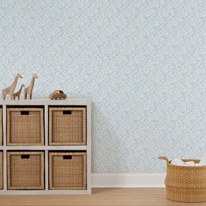 Spoonflower Stripes Woven Weave Watercolor Texture Checker Custom Pre-pasted Wallpaper