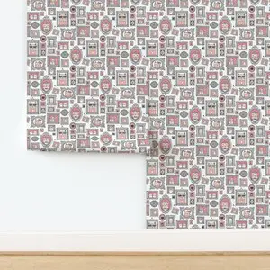 Spoonflower Animals Cat Kitten Jungle Spring Summer Nursery Custom Removable Wallpaper