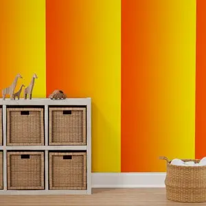 Spoonflower Sunset Queen Gradient Sunny Hand Maiden Custom Pre-pasted Wallpaper