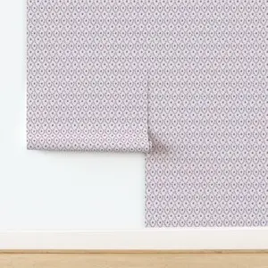 Spoonflower Vintage Floral Lavender Victorian Classical Custom Pre-pasted Wallpaper