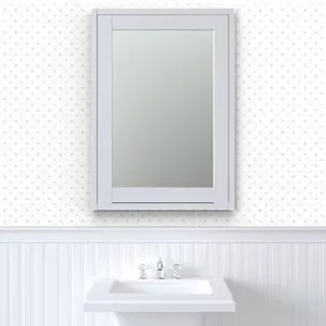 Spoonflower White Geometric Classic Kitsch Star Retro Custom Pre-pasted Wallpaper