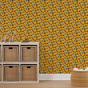 Spoonflower Whimsical Kitchen Mug Coffee Cup Kitsch Tea Custom Pre-pasted Wallpaper