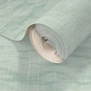 Spoonflower Shibori In Sea Mist Arashi Green Blue 100% Natural Sisal Grasscloth Wallcovering - Mint,gray,green