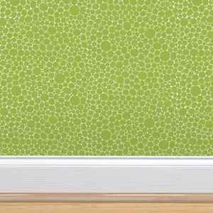Spoonflower Chameleon Scales 100% Natural Sisal Grasscloth Wallcovering