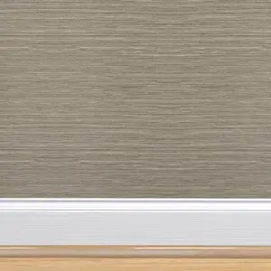 Spoonflower Grasscloth Mocha Mist 100% Natural Sisal Grasscloth Wallcovering - Gray,brown